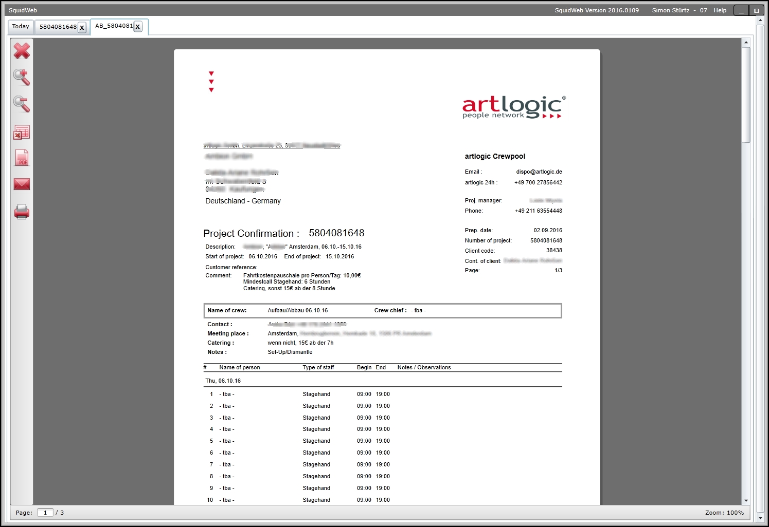 SquidWeb Software - artlogic